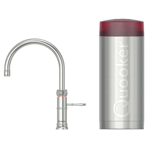 Quooker 22CFRRVS – Classic Fusion Round RVS met COMBI – Keuken Kompaan