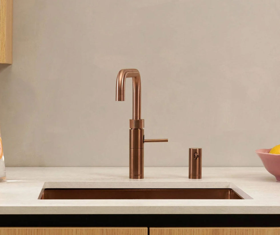 Quooker 22+FSRCO – Fusion Square Rosé Koper met COMBI+ – Keuken Kompaan